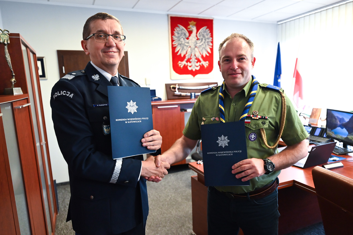 Podpisanie porozumienia pomiędzy śląską Policją i Chorągwią ZHP ...